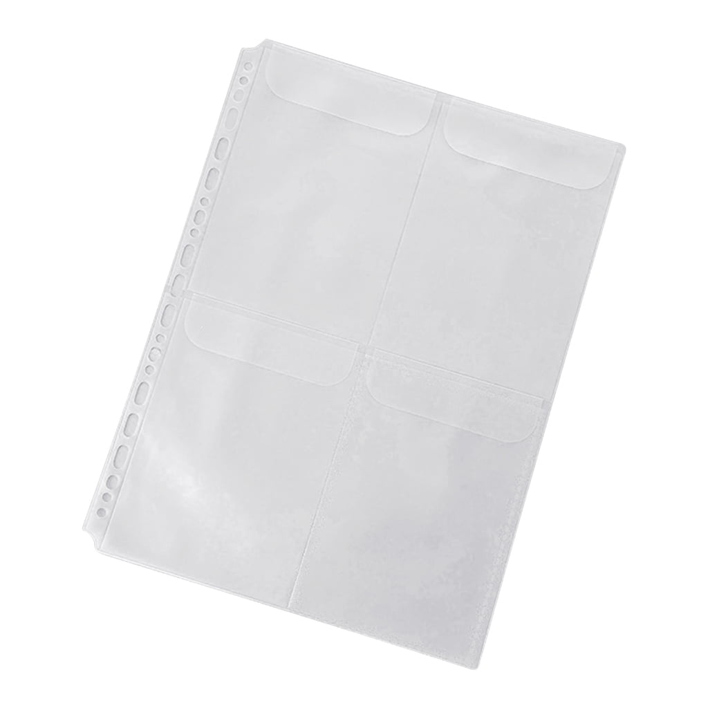 Refillable 4 Rings Binder Expanding Document Organizers Clear PVC ...