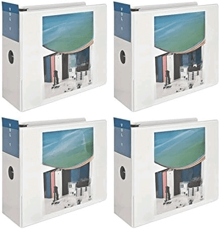 Letter Size 5-Inch Slanted D-Ring 950 Sheet Presentation View Binder ...