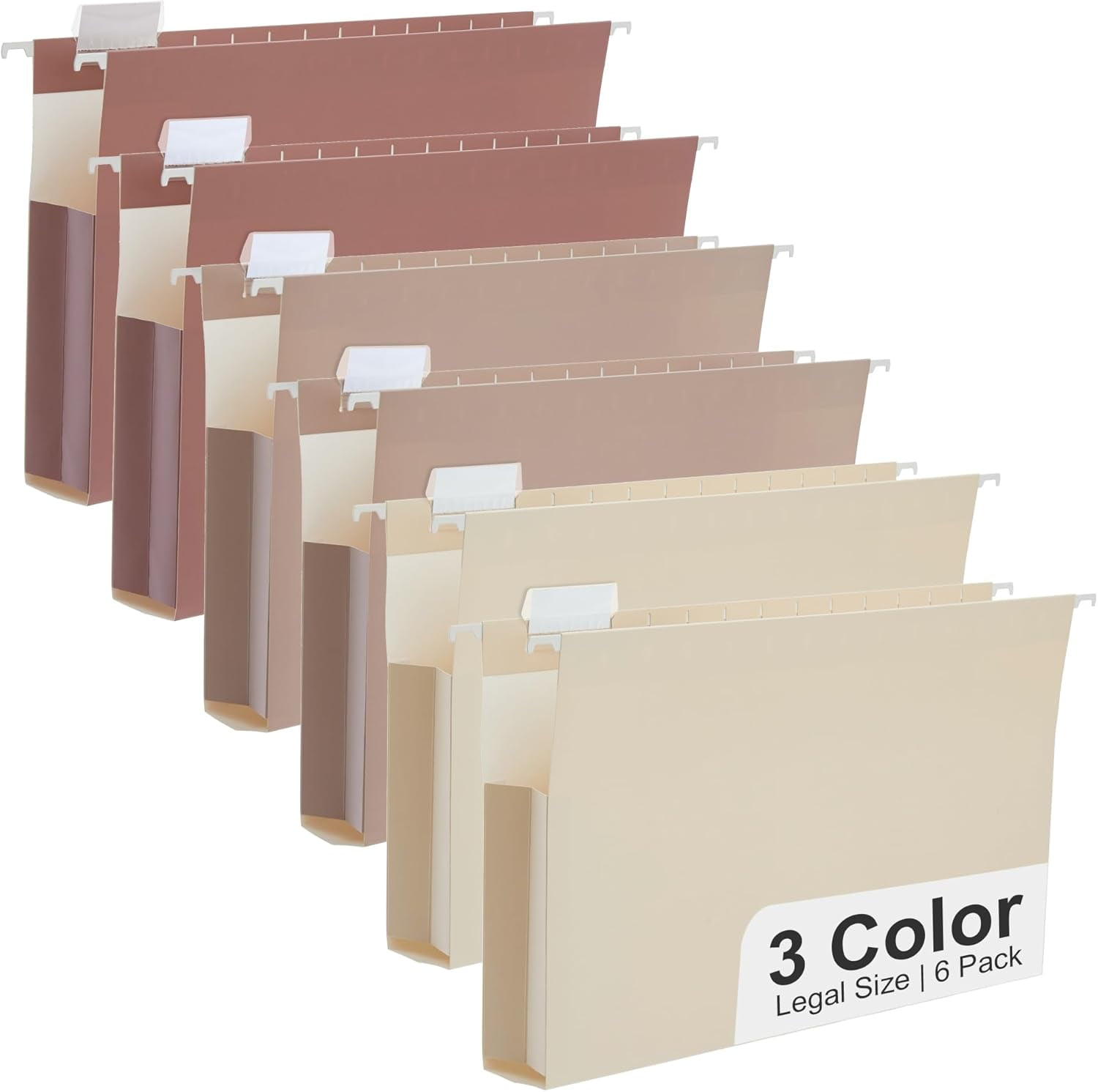 Letter Size - 6 Pack Extra Capacity Hanging File Folders Accordion ...