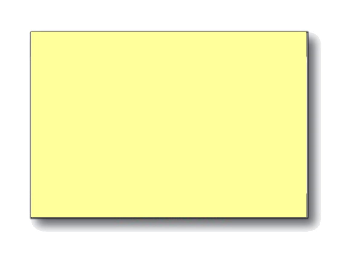 Letter-Size Posting Sheets w Adh Strip, 8.5"x 11" Yellow 65-lb Cover ...