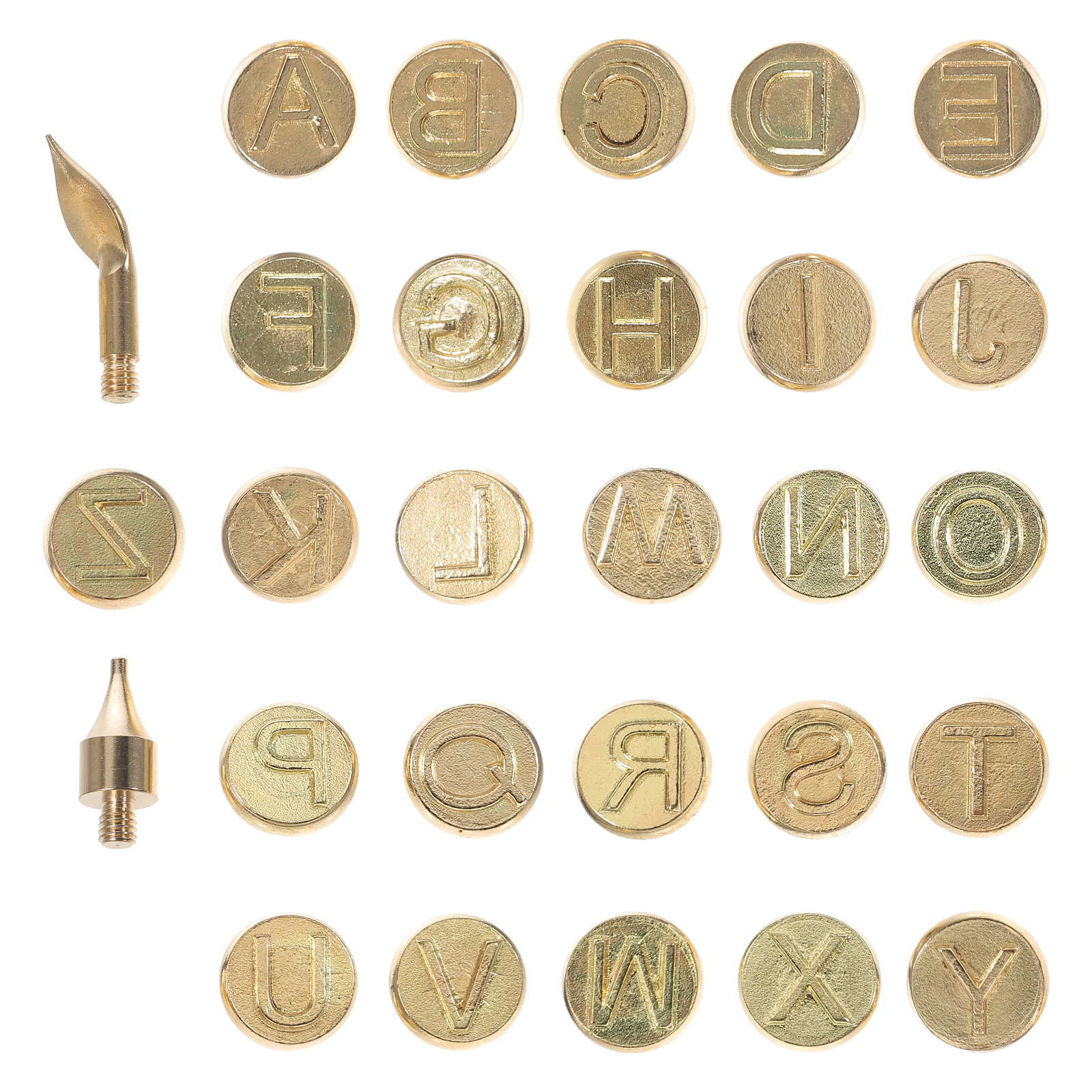 Letter Stencil Letter Pyrography Head Cork Burning Tool Engraving Tool ...