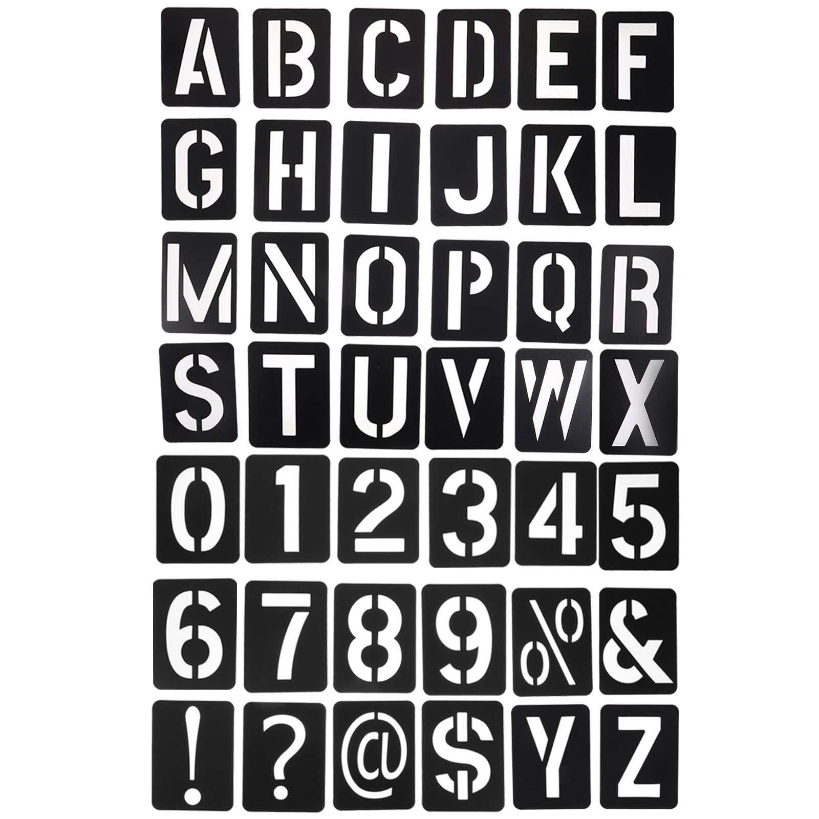 1 Set of Large Alphabet and Number Stencils for Signs and Letters ...