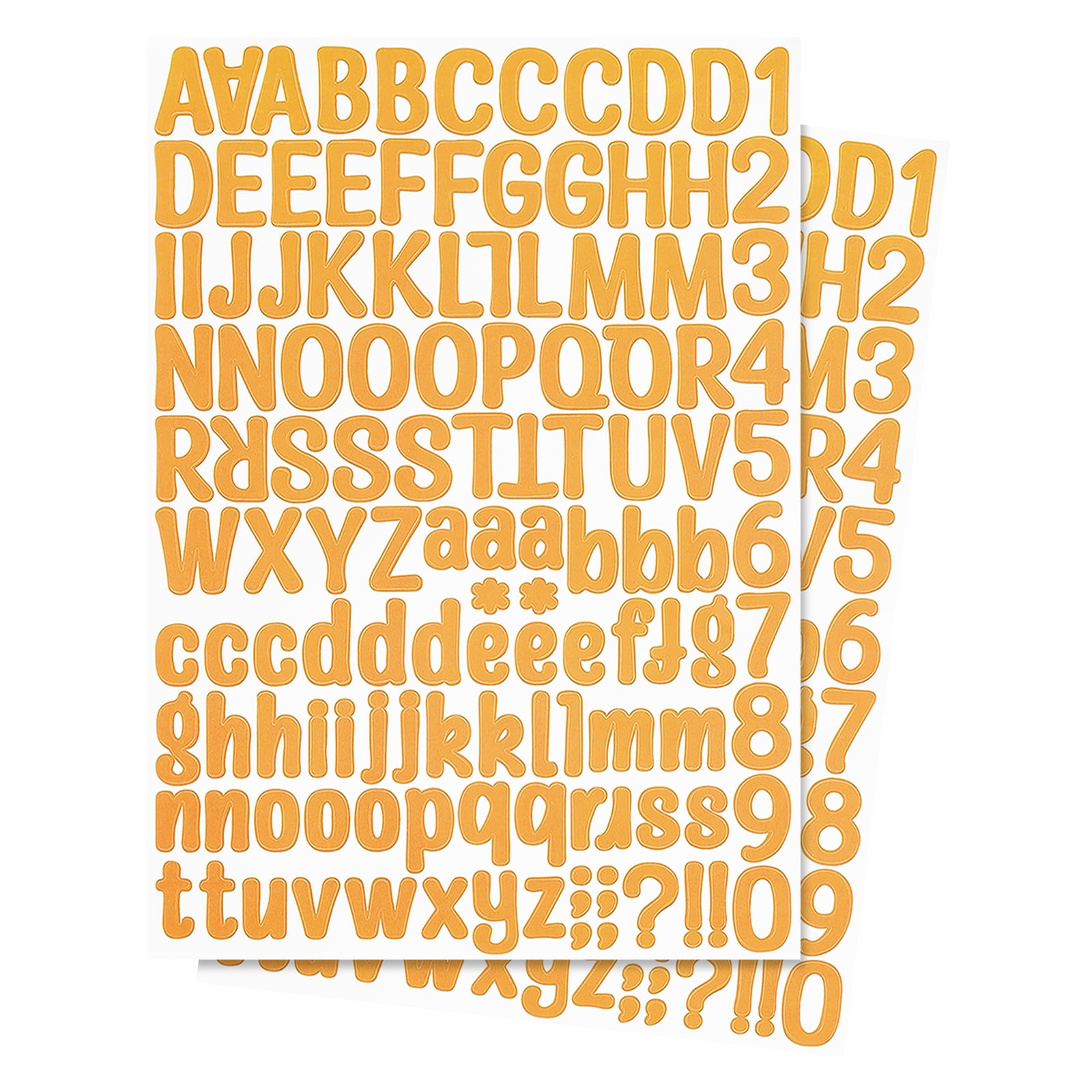 Letter Stickers 1 Inch, 12 Sheets Self Adhesive Alphabet Sticker Letter ...
