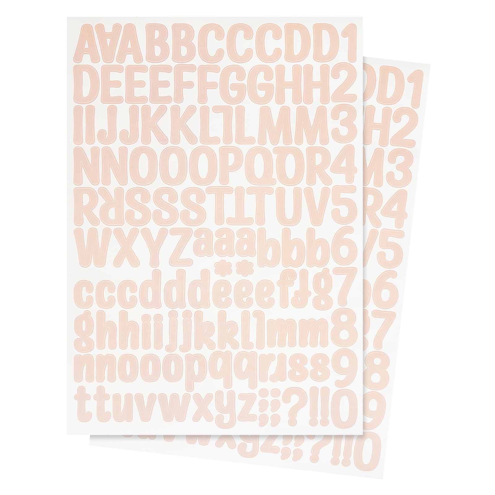 Letter Stickers 1 Inch, 12 Sheets Self Adhesive Alphabet Sticker Letter ...