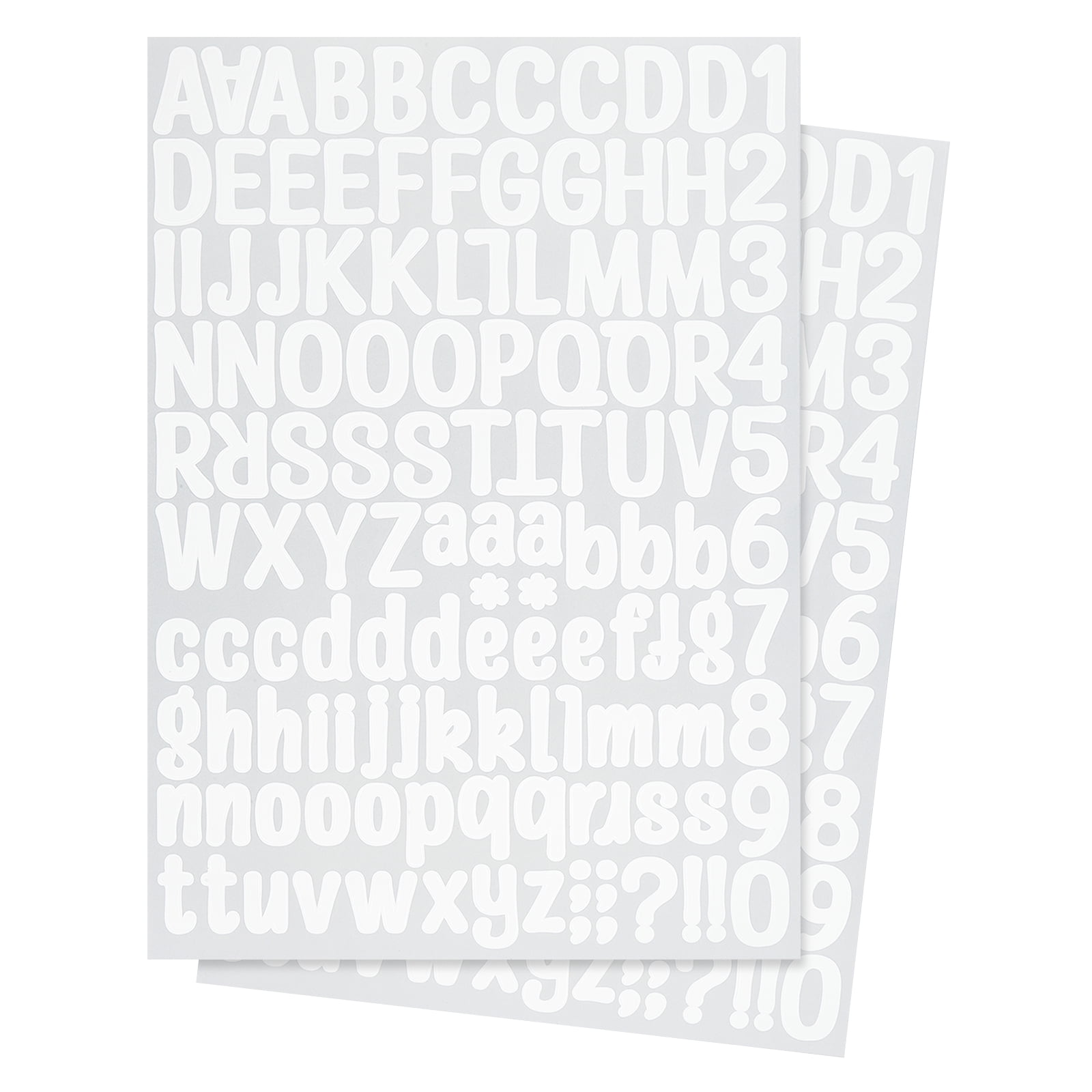 Uxcell Letter Stickers 1 inch, 12 Sheets Self Adhesive Alphabet Sticker ...
