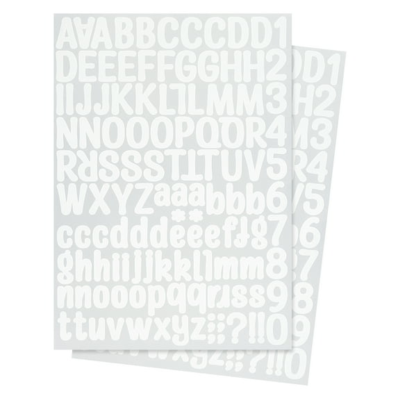 Uxcell Letter Stickers 1 inch, 12 Sheets Self Adhesive Alphabet Sticker ...