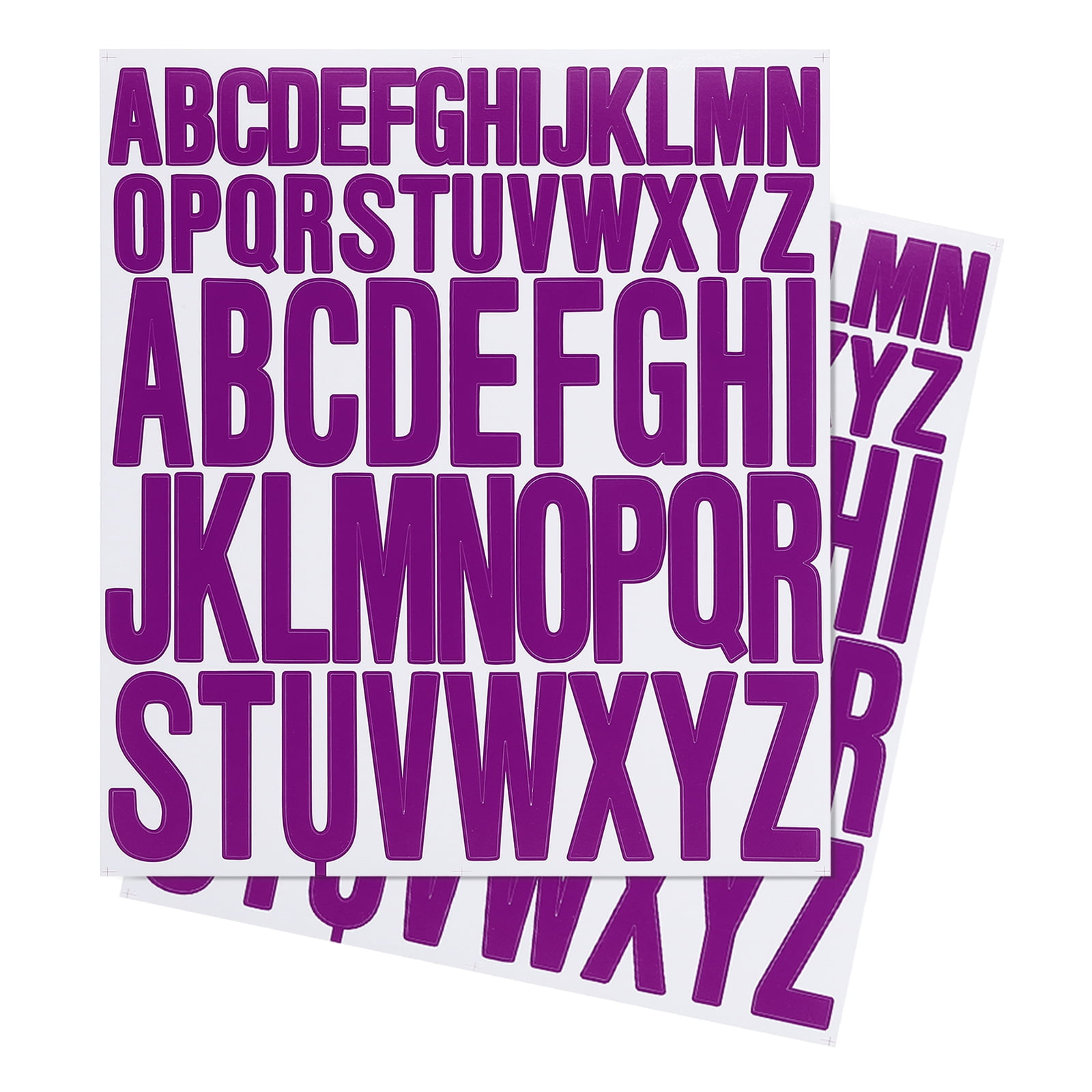 Uxcell Letter Stickers 1 inch 2 inch, 12 Sheets Self Adhesive Alphabet ...