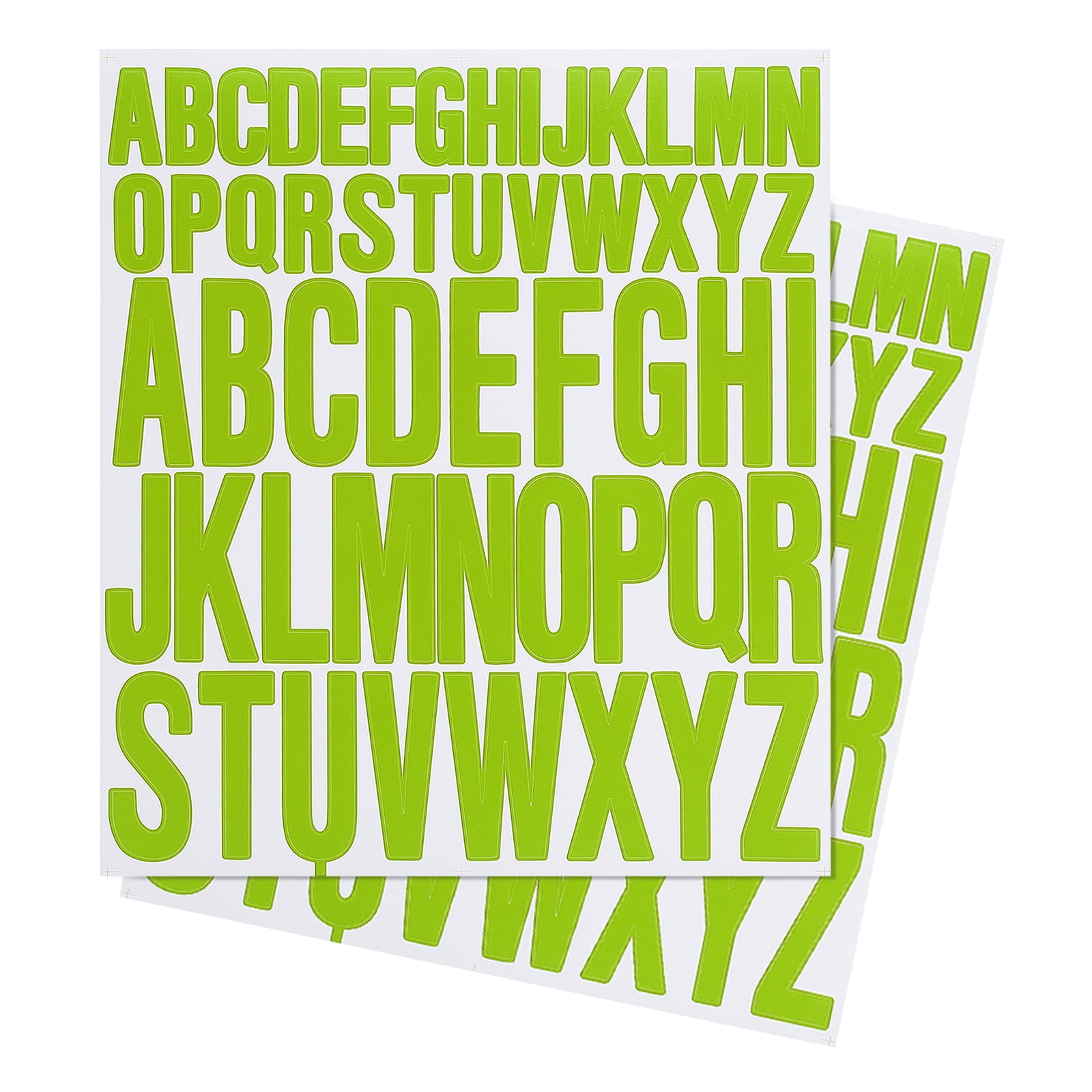 Uxcell Letter Stickers 1 inch 2 inch, 12 Sheets Self Adhesive Alphabet ...