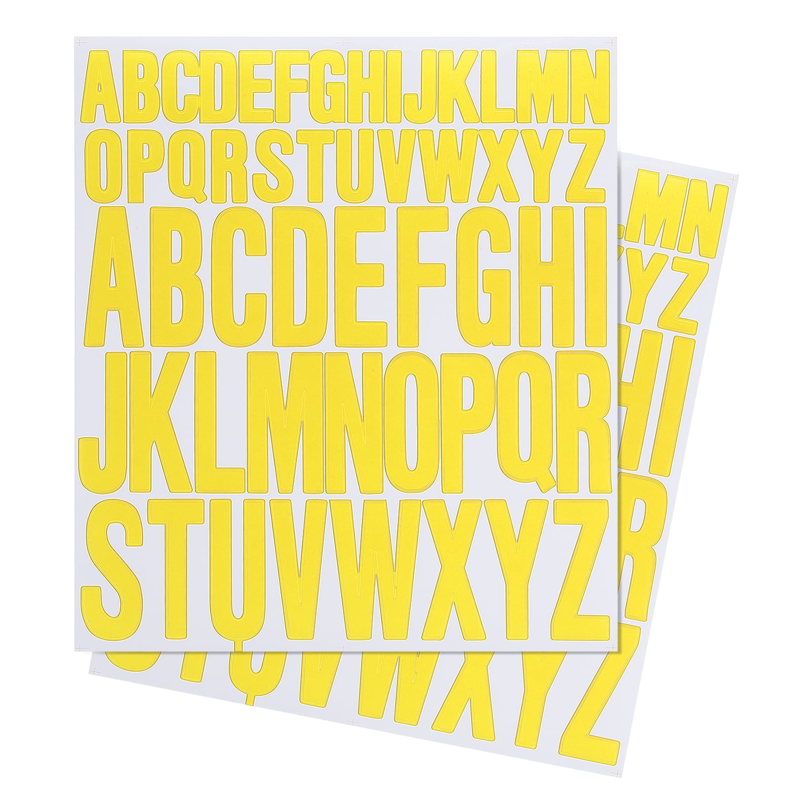 Uxcell Letter Stickers 1 inch 2 inch, 12 Sheets Self Adhesive Alphabet ...