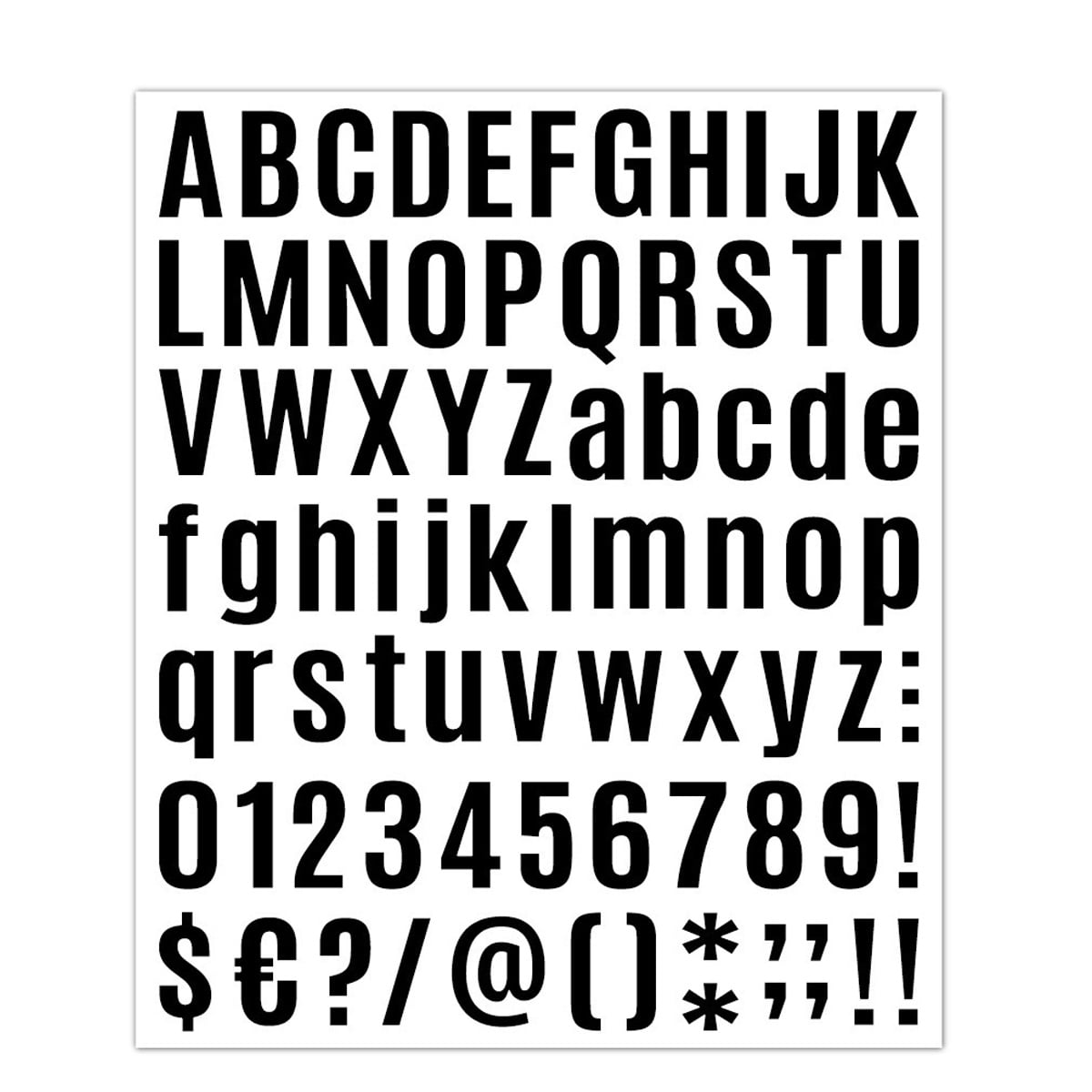 Letter Stickers Alphabet Stickers 1 Inch Vinyl Self-Adhesive Number ...