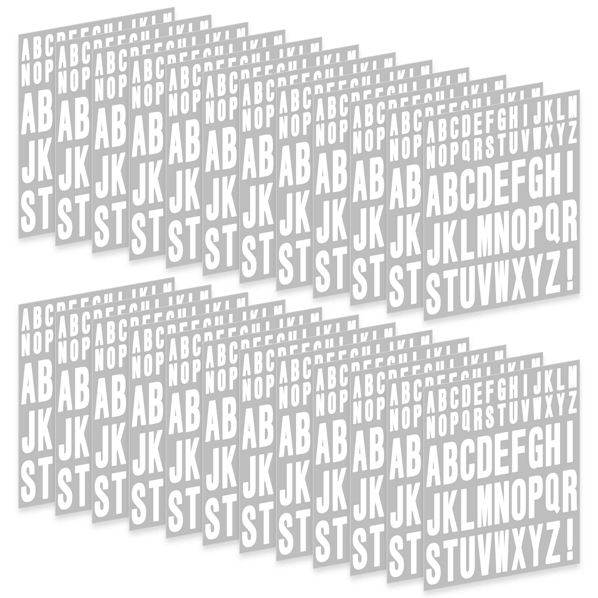 Neasyth Letter Stickers 24 Sheets Alphabet Stickers 1272 Pcs Self ...
