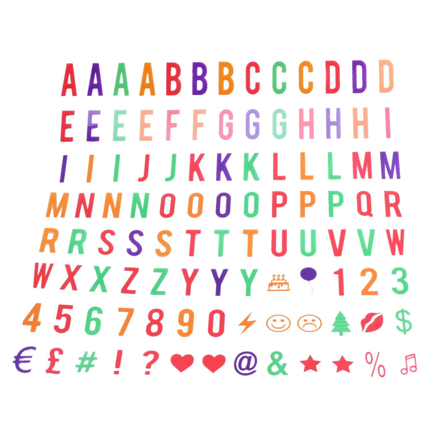 Letter & Symbol Pack For A4 Cinematic Light Up Sign Box Cinema LED ...