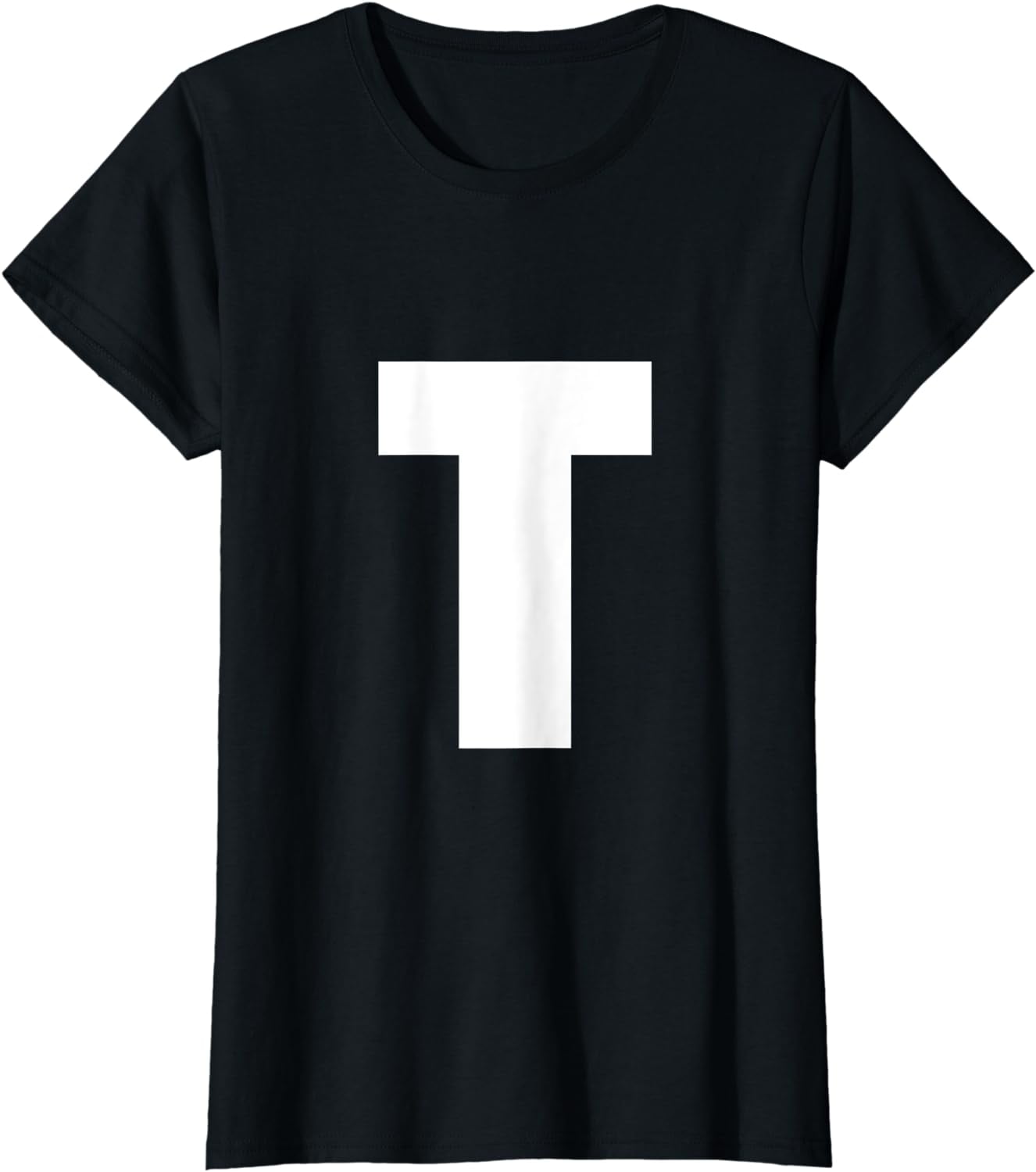 Letter T Capital Alphabet Monogram Initial T-Shirt - Walmart.com