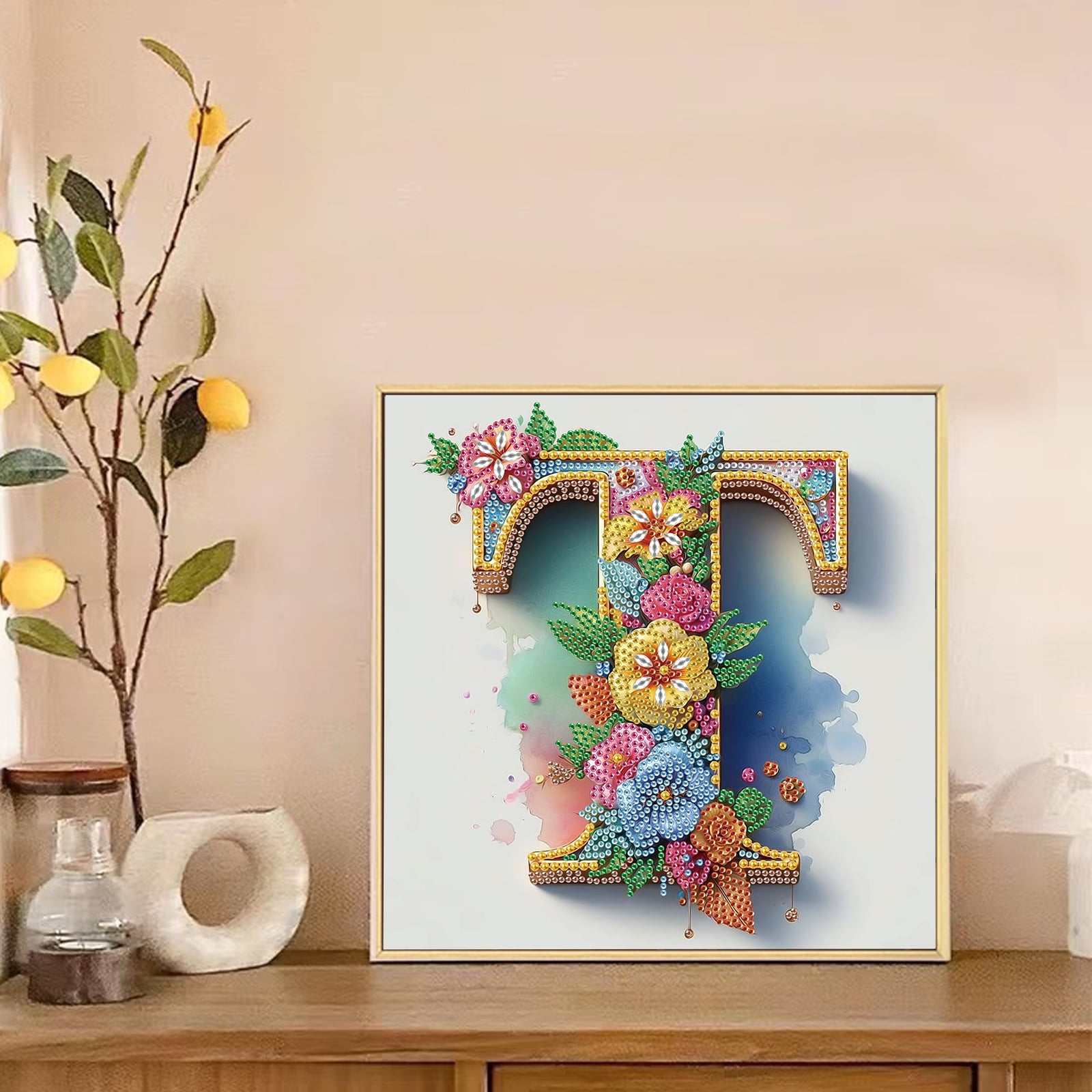 Letter T Diamond Art Painting Kit - Walmart.com