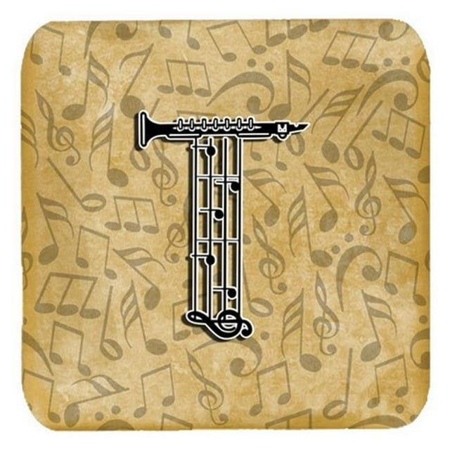 Letter T Musical Instrument Alphabet Foam Coasters- Set Of 4 - Walmart.com