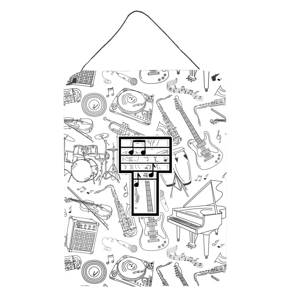 Letter T Musical Note Letters Wall or Door Hanging Prints - Walmart.com