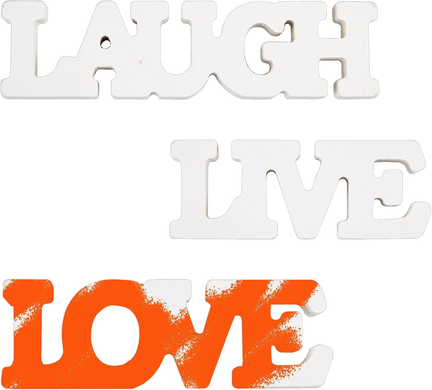 Letter Table Sign Live Laugh Love Wooden Word Sign Free Standing for ...