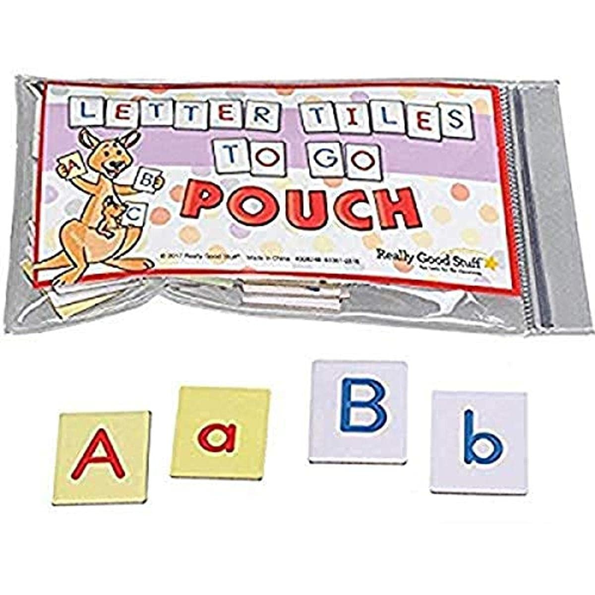 Letter Tiles To Go Pouches - 6 sets of tiles with pouches - Walmart.com