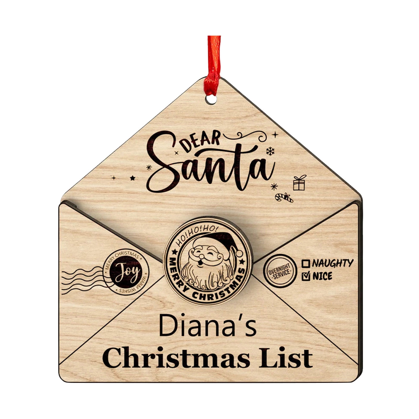 Letter To Santa Envelope Decoration Christmas Envelope Pendant 8 Styles ...
