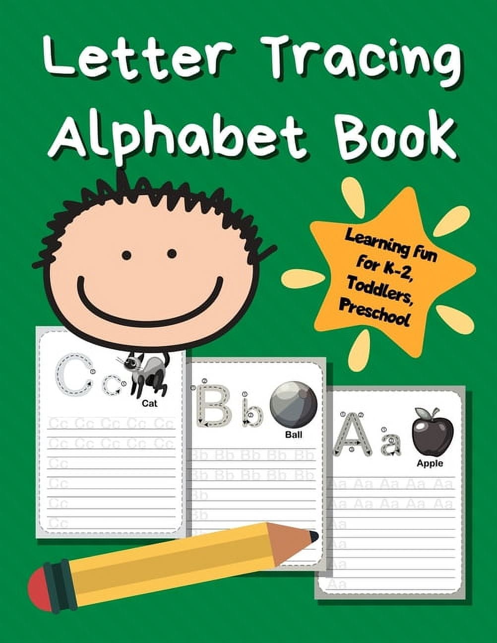 Letter Tracing Alphabet Book: ABC Learning Book for Kids - Toddlers ...