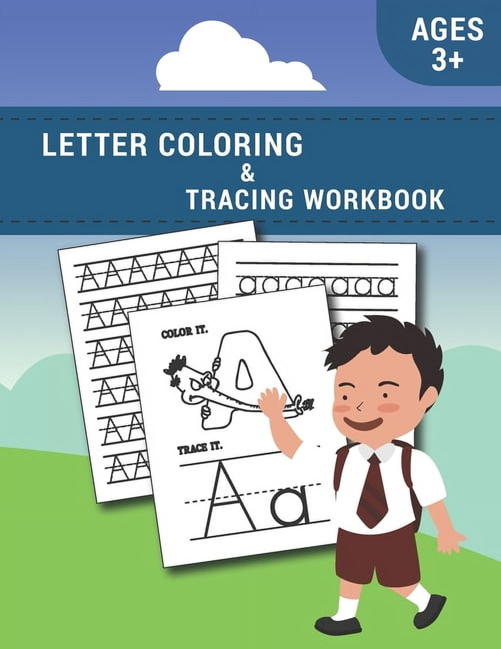 Letter Tracing And Coloring Book : Tracing and Coloring Alphabet ...
