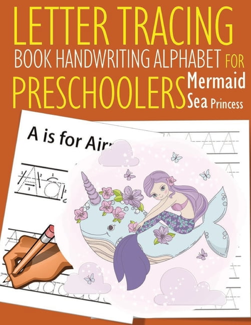 Letter Tracing Book Handwriting Alphabet for Preschoolers Mermaid Sea ...