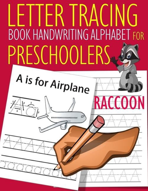 Letter Tracing Book Handwriting Alphabet for Preschoolers Raccoon ...