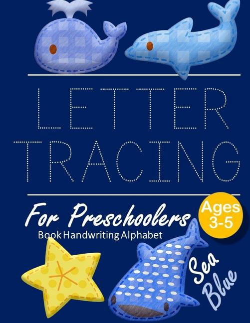 Letter Tracing Book Handwriting Alphabet for Preschoolers Sea Blue ...