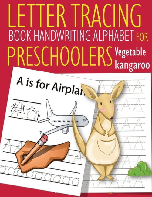 Letter Tracing Book Handwriting Alphabet for Preschoolers Vegetable ...