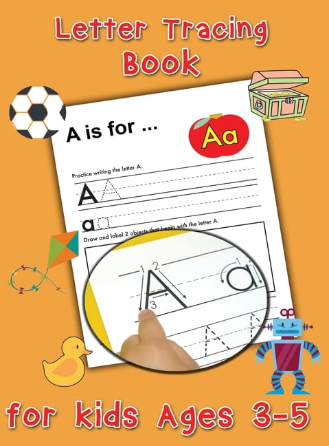 Letter Tracing Book for Kids Ages 3-5 - Preschool Handwriting Workbook ...
