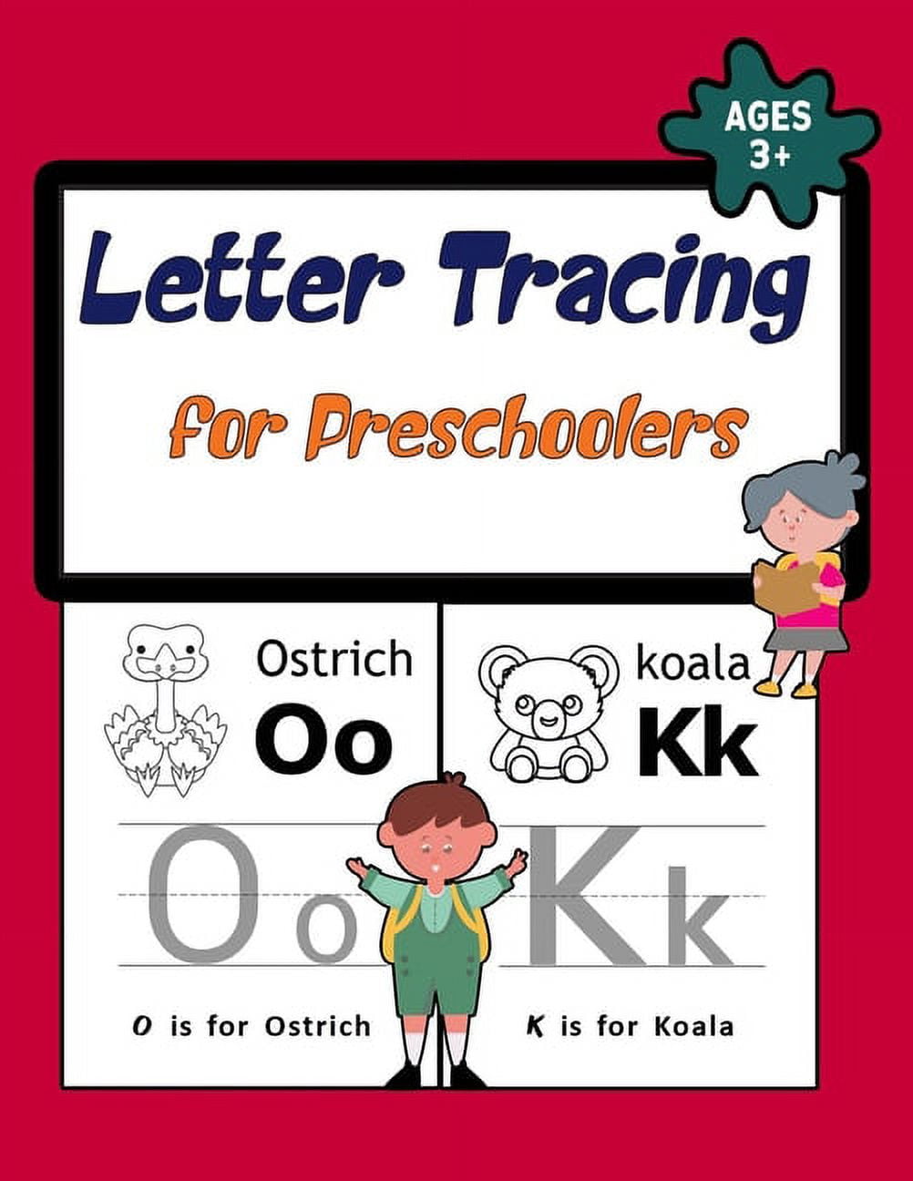 Letter Tracing Book for Preschoolers: Practice for Kids with Pen ...