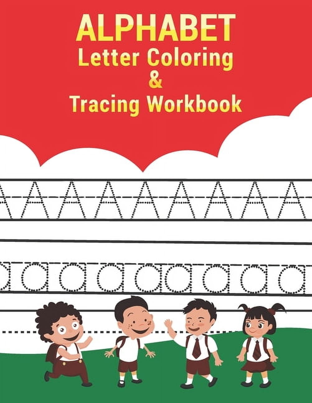 Letter Tracing And Coloring Book: Tracing and Coloring Alphabet letters ...