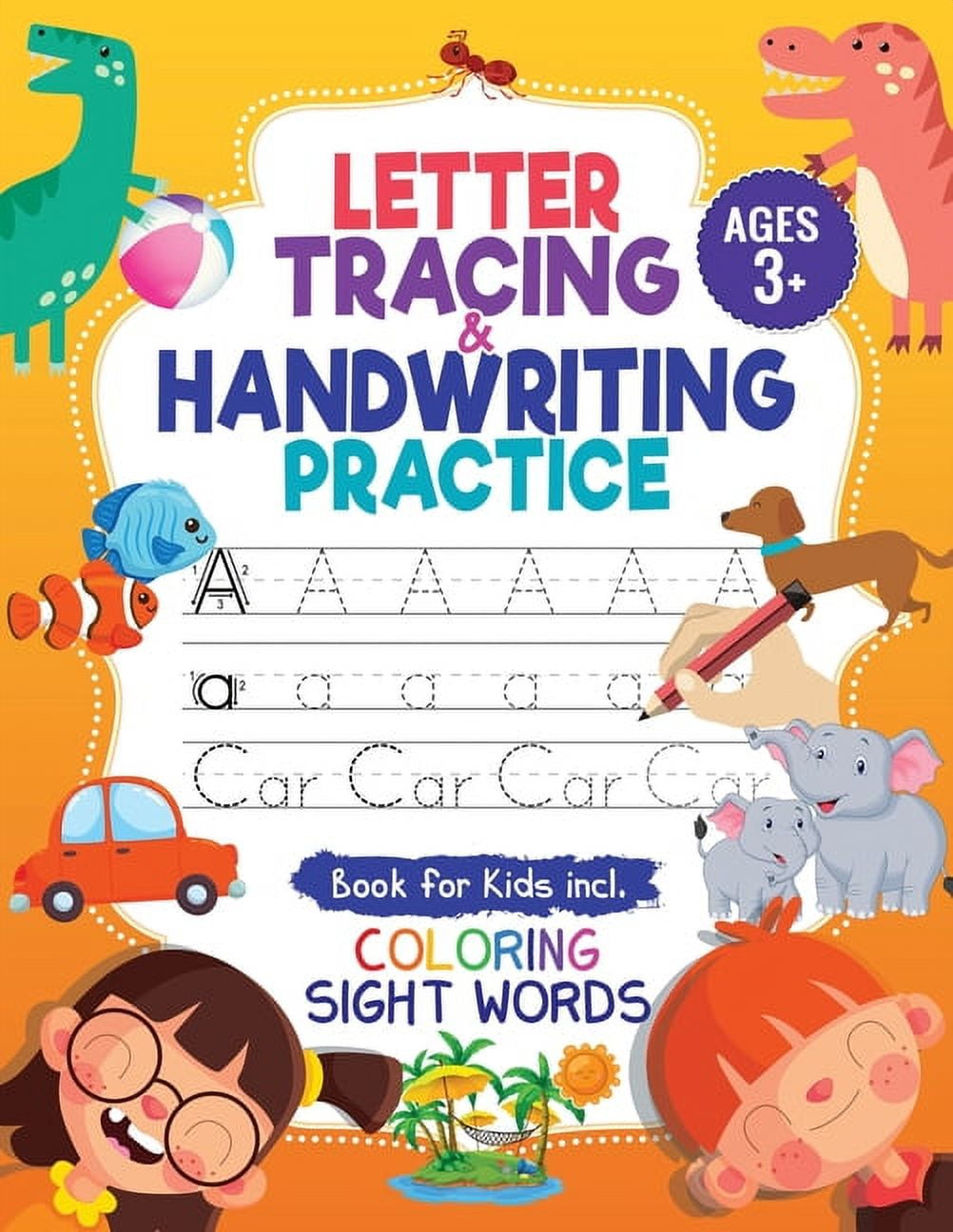 Letter Tracing and Handwriting Practice Book: Trace Letters and Numbers ...