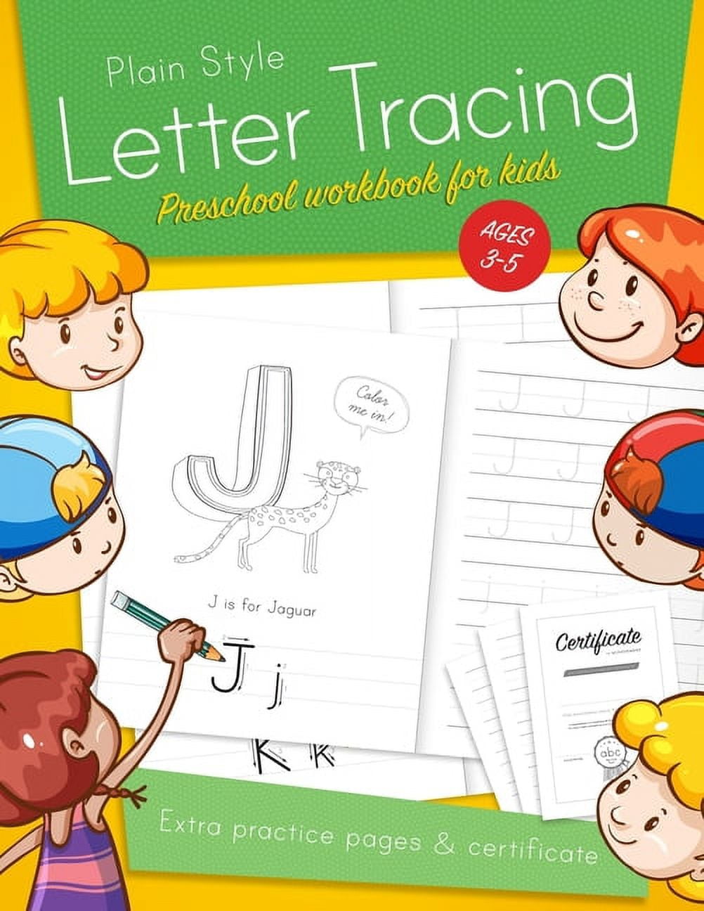Letter Tracing Preschool Workbook for Kids Ages 3-5: Learn to Write ...