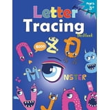 Kindergarten Tracing Workbook Letter Tracing Workboo (Monster ...
