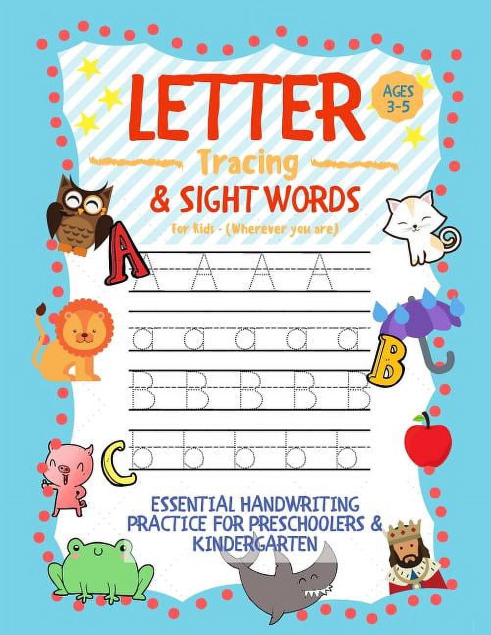 Letter Tracing and Sight Words for Kids (Wherever you are): Essential ...