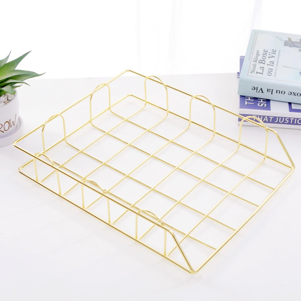 Letter Tray-Desk File Organizer-Desk File Rack Stackable ...