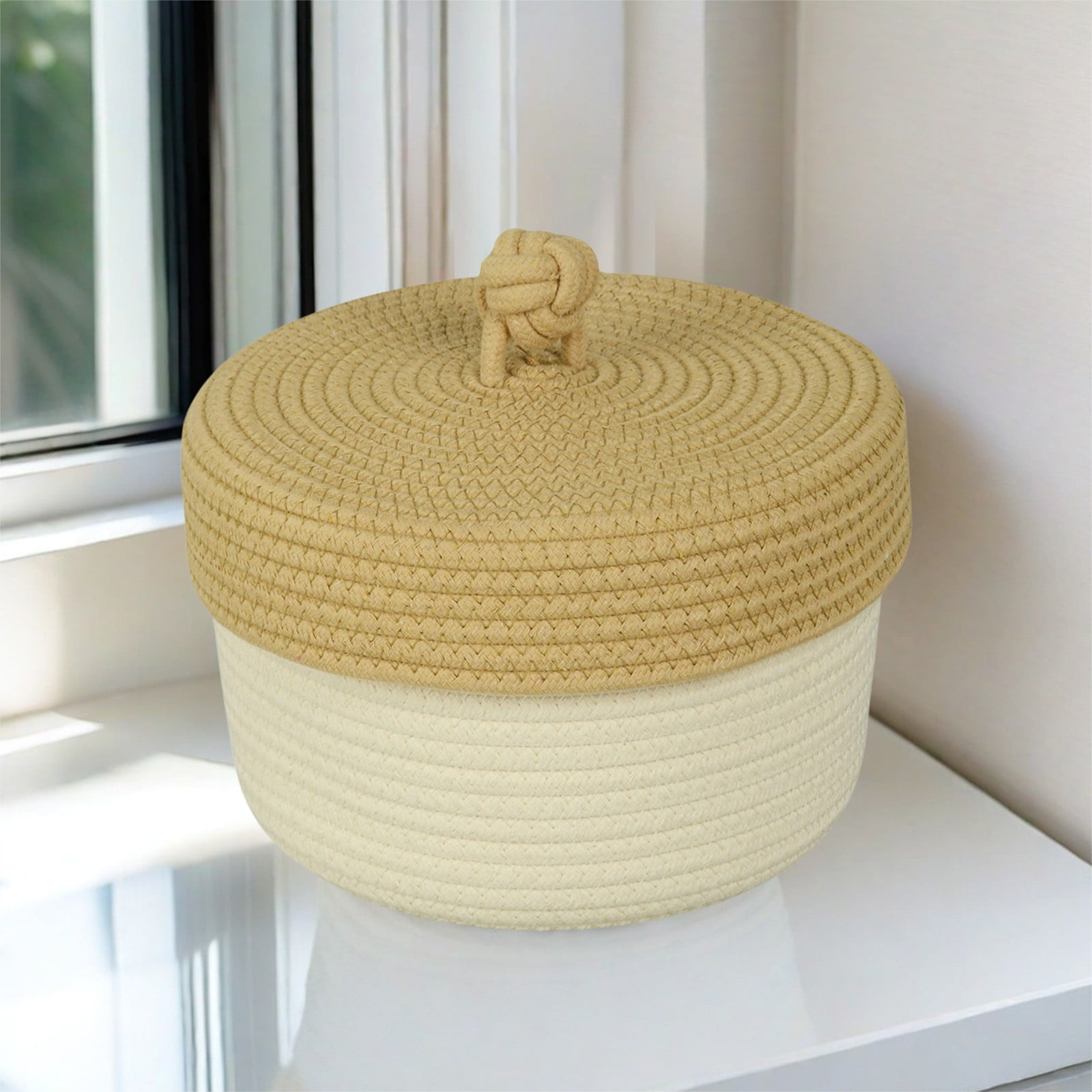 Letter Tray, Work Desk Organizer, Mini Cotton Rope Woven Storage Box ...