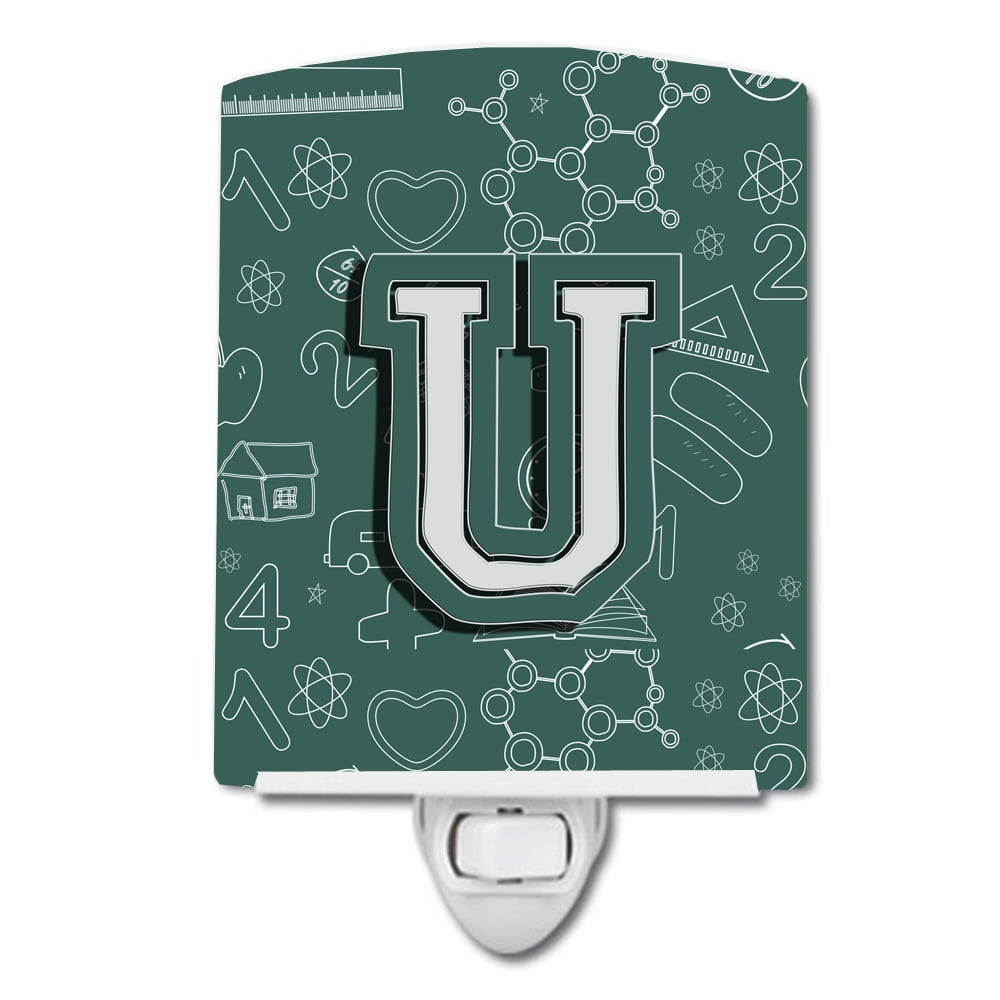 Letter U Back to School Initial Ceramic Night Light - Walmart.com