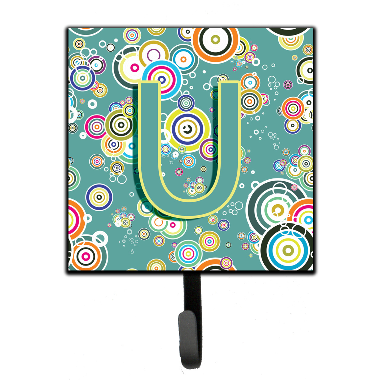 Letter U Circle Circle Teal Initial Alphabet Leash or Key Holder ...