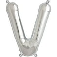 Letter V Balloon, 13.5", Silver - Walmart.com