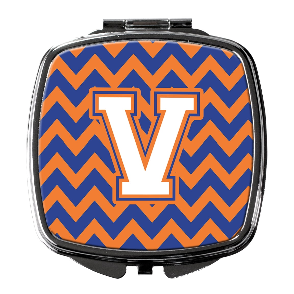 Letter V Chevron Blue and Orange 3 Compact Mirror CJ1060-VSCM - Walmart.com