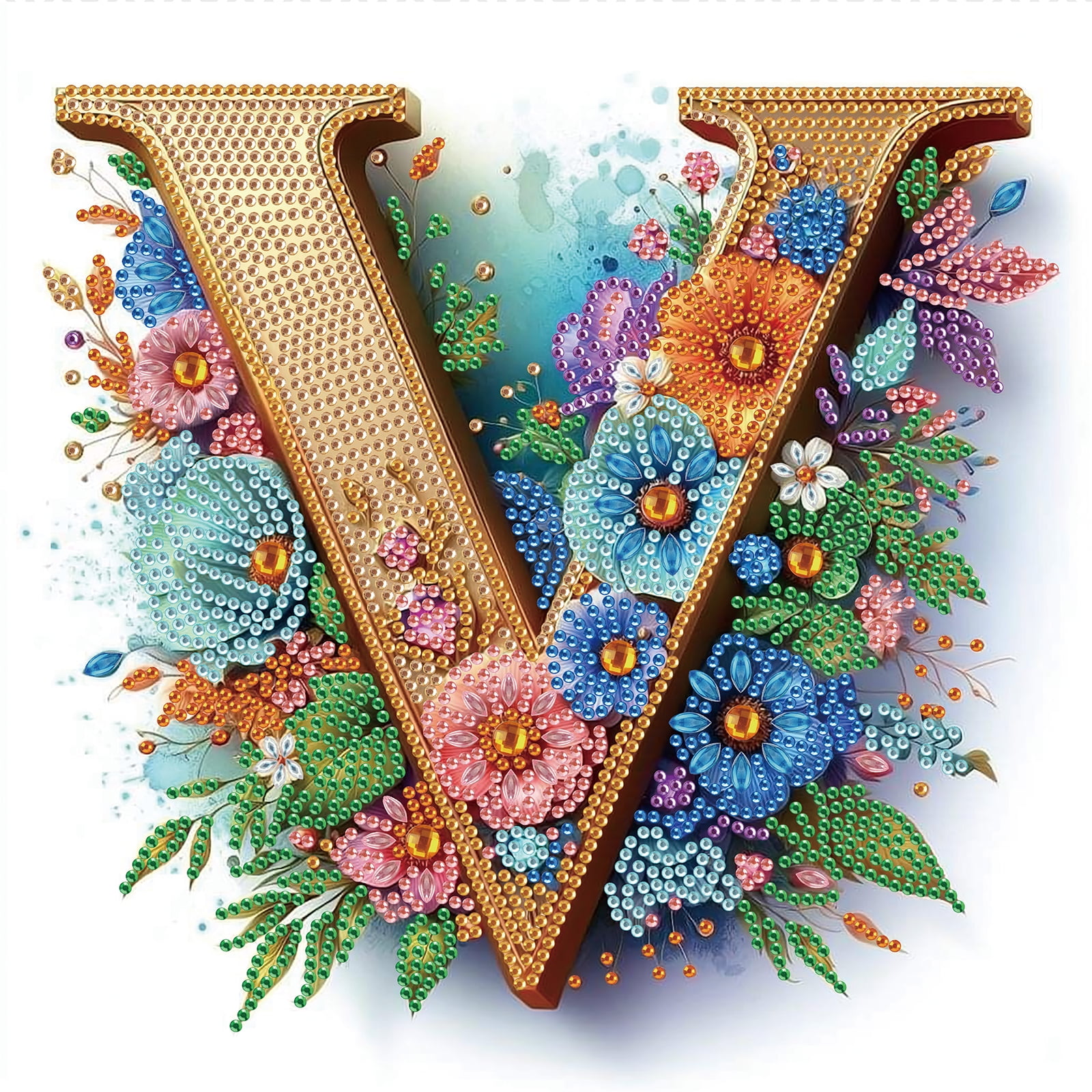 Letter V Diamond Art Painting Kit - Walmart.com