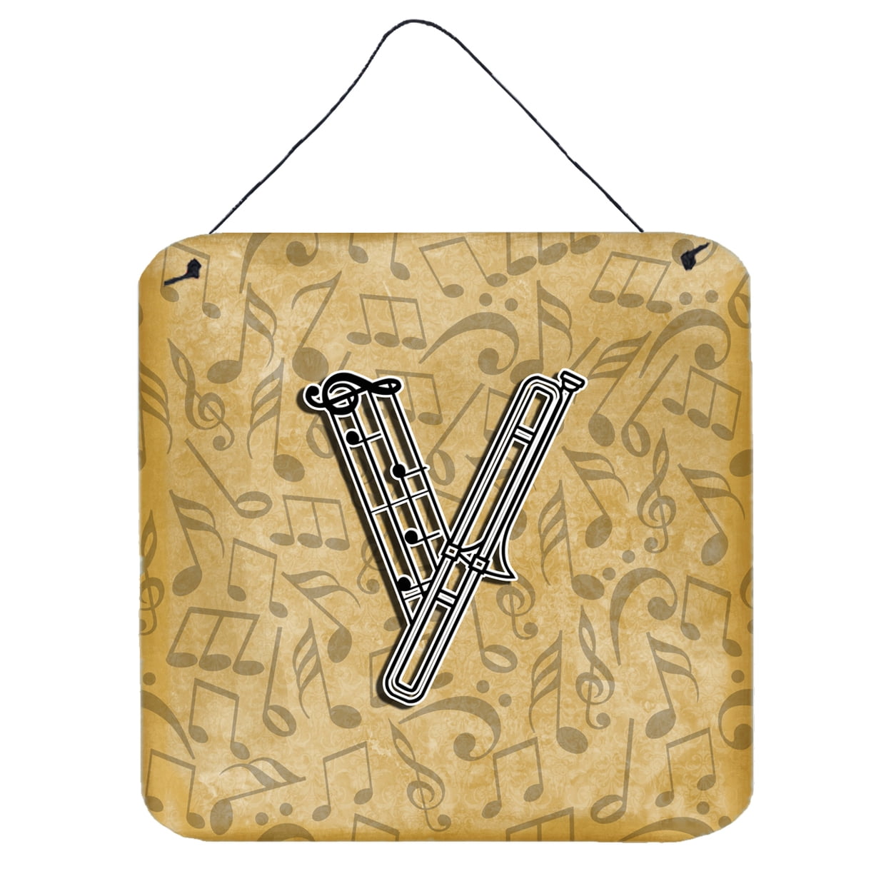 Letter V Musical Instrument Alphabet Wall or Door Hanging Prints ...
