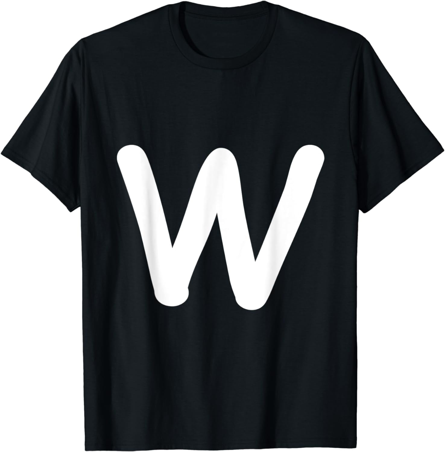 Letter W Capital Alphabet Monogram Initial Comic Sans T-Shirt - Walmart.com
