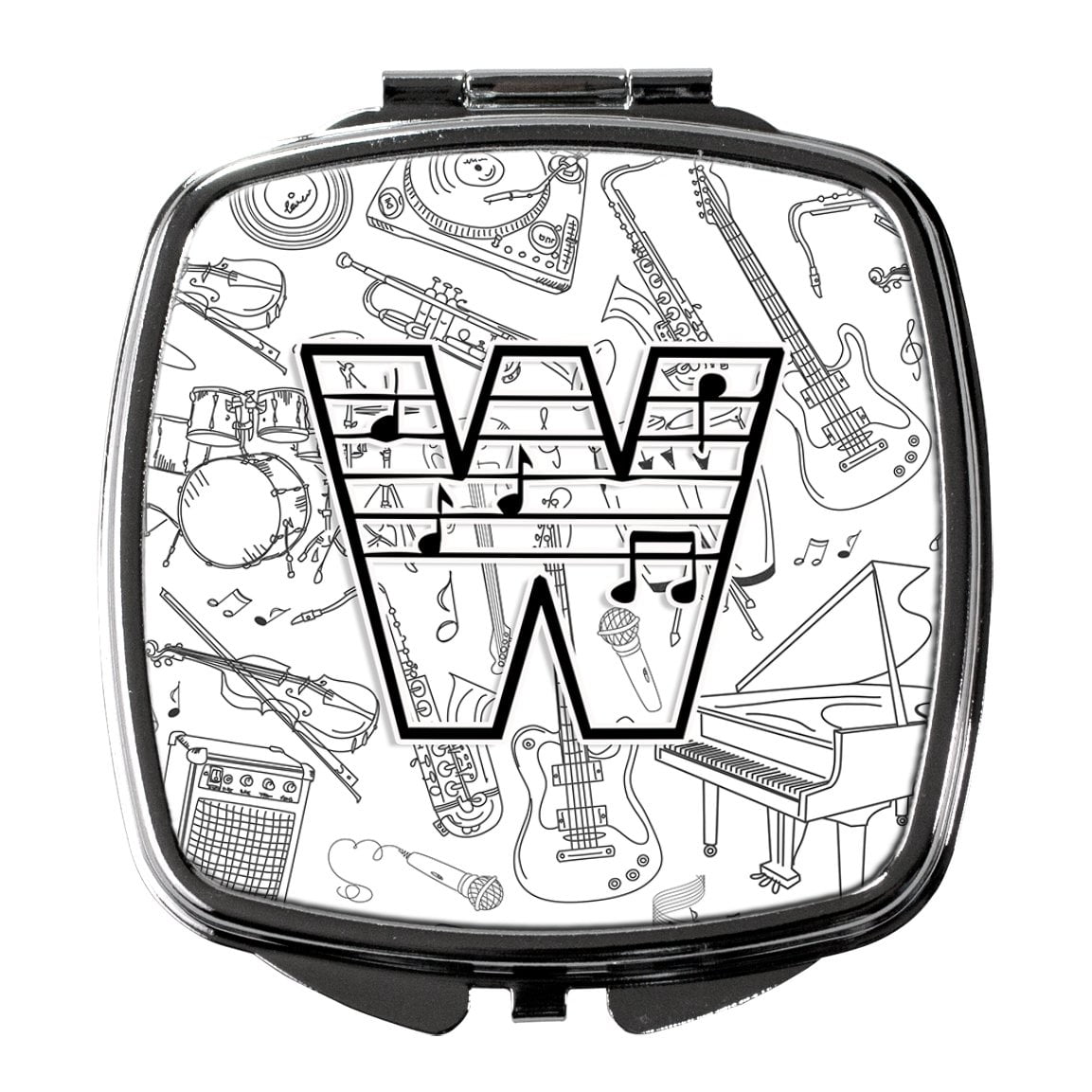 Letter W Musical Note Letters Compact Mirror - Walmart.com
