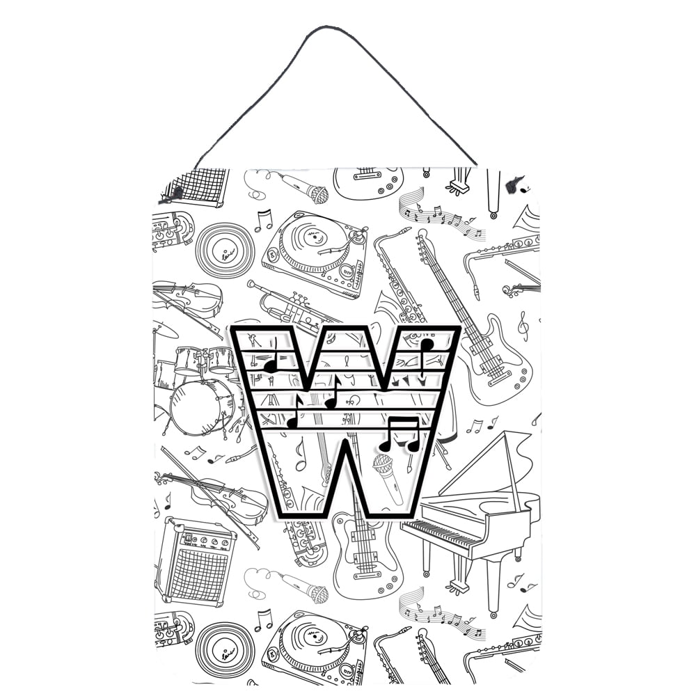 Letter W Musical Note Letters Wall or Door Hanging Prints - Walmart.com