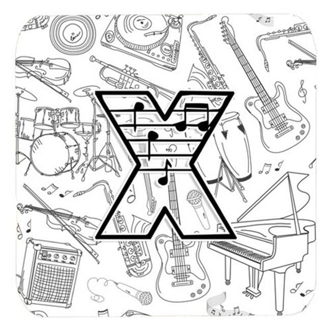 Letter X Musical Note Letters Foam Coasters- Set Of 4 - Walmart.com