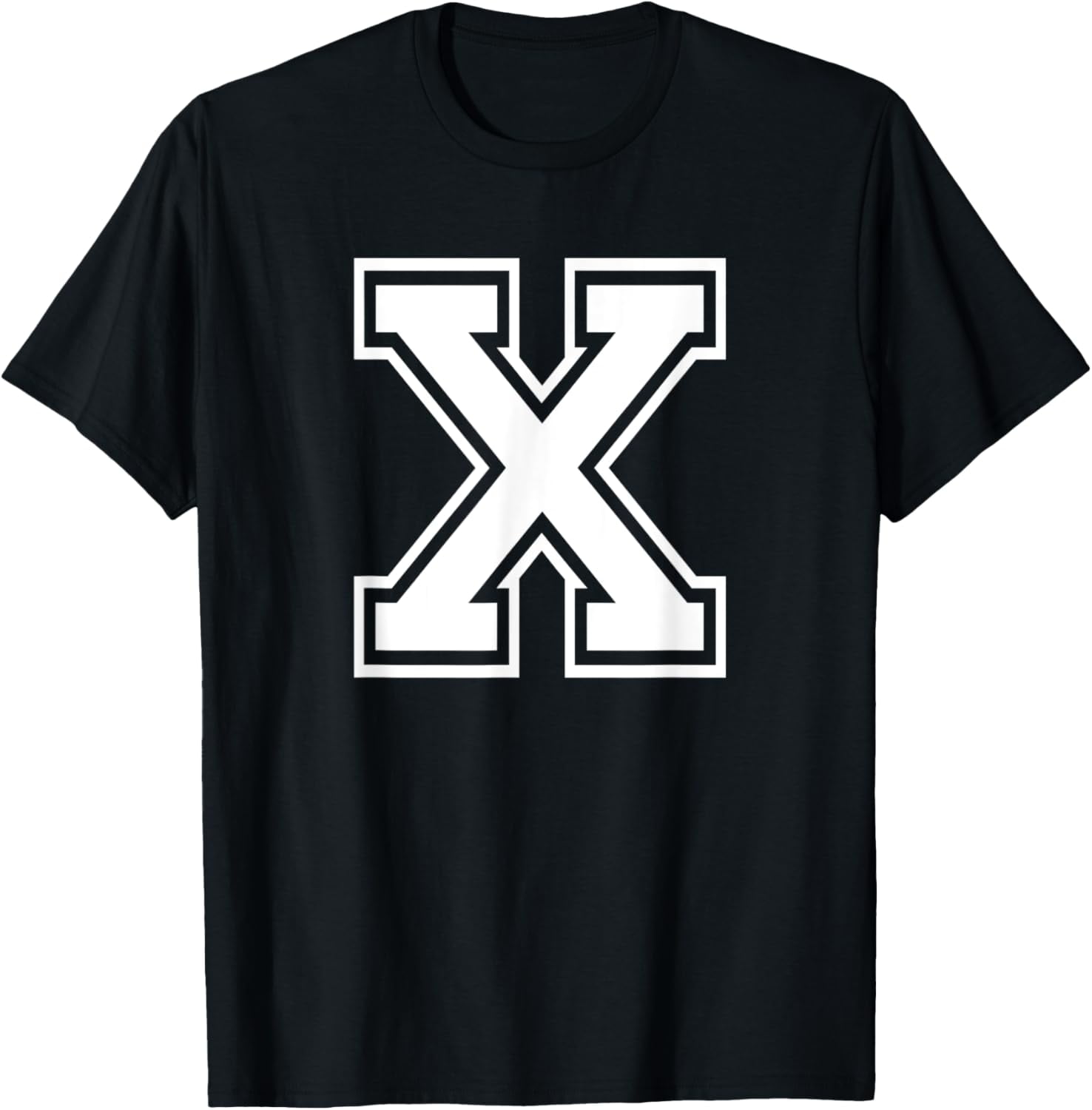 Letter X Name Initial Varsity Alphabet Monogram T-Shirt - Walmart.com
