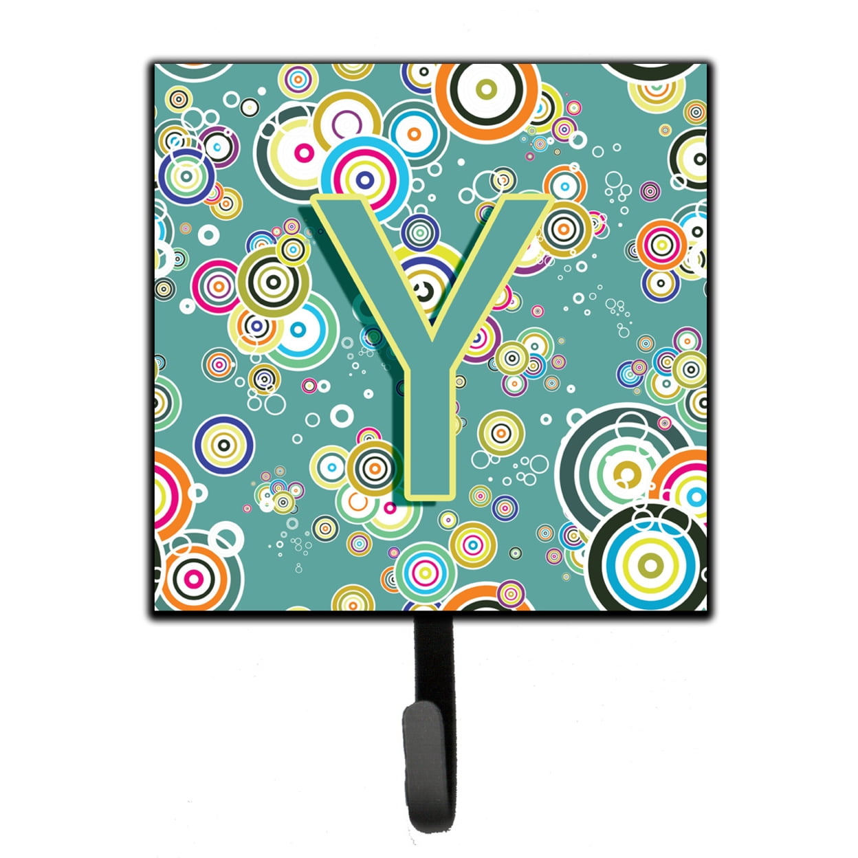 Letter Y Circle Circle Teal Initial Alphabet Leash or Key Holder ...